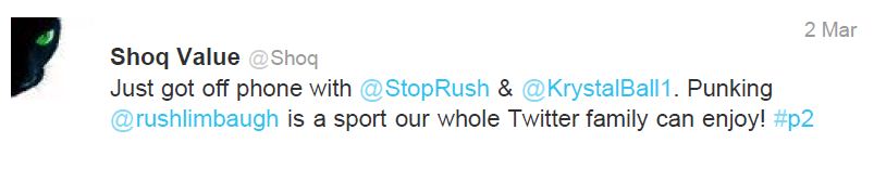 Independent Rush boycott group coordinated with Media Matters