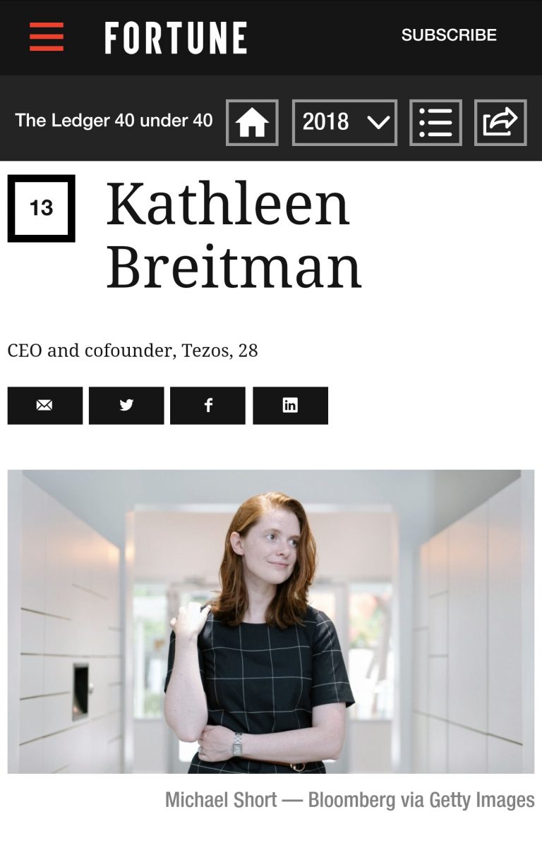 Kathleen Breitman on the battle for Tezos – “I’m doing it as an act of ...