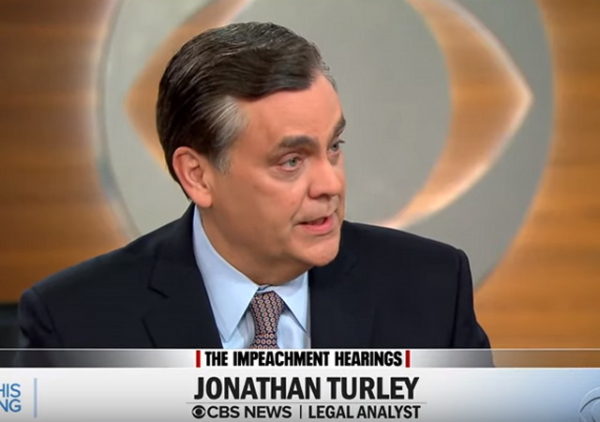 Jonathan Turley Throws Cold Water on Impeachment: “Designed to Fail”