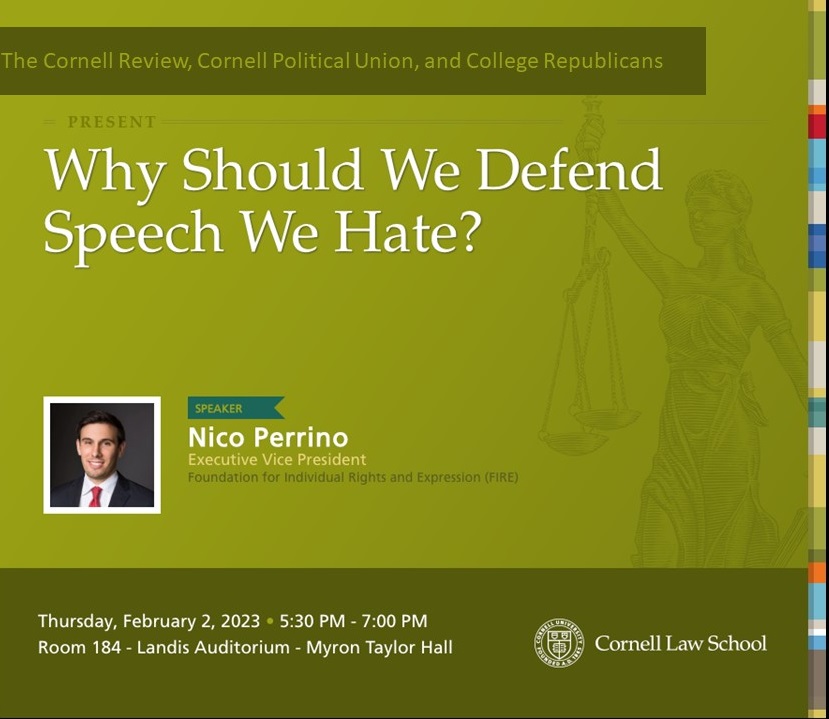 “Why Should We Defend Speech We Hate?”